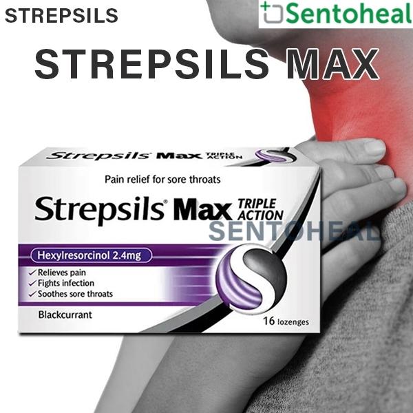 Strepsils Max Triple Action Lozenges 16s - Relieves pain/ Fight ...