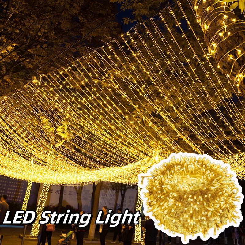1PC LED Fairy Strings Light Battery Powered Christmas Garlan - TikTok ...