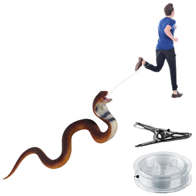 Clip On Snake Toy Simulation Snake Props Silicone Realistic Design ...