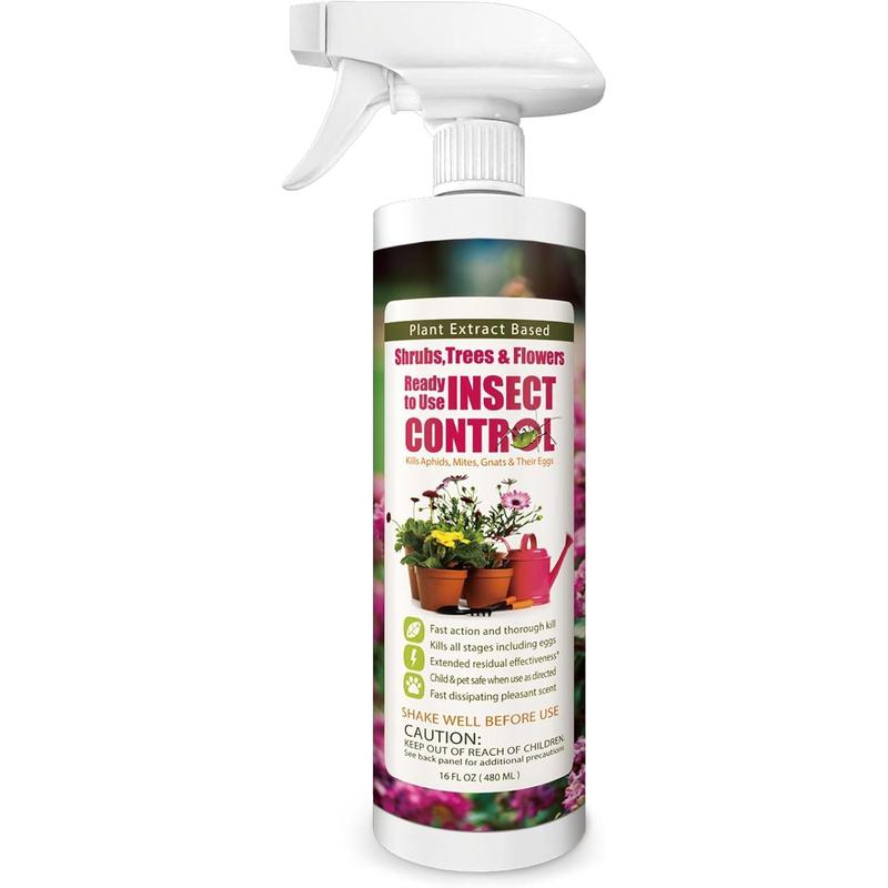 Insect Control 16 oz, Plant Extract Based, Indoor & Outdoor, Kills ...