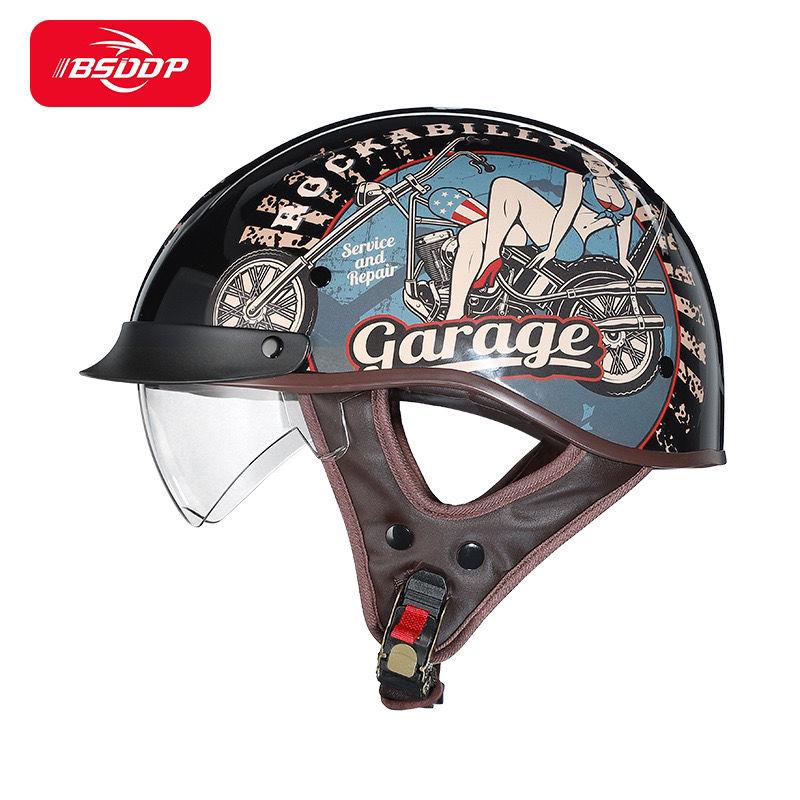 Helmet Separuh Motosikal, Ketibaan Baru, Fesyen Retro, Sesua - TikTok ...