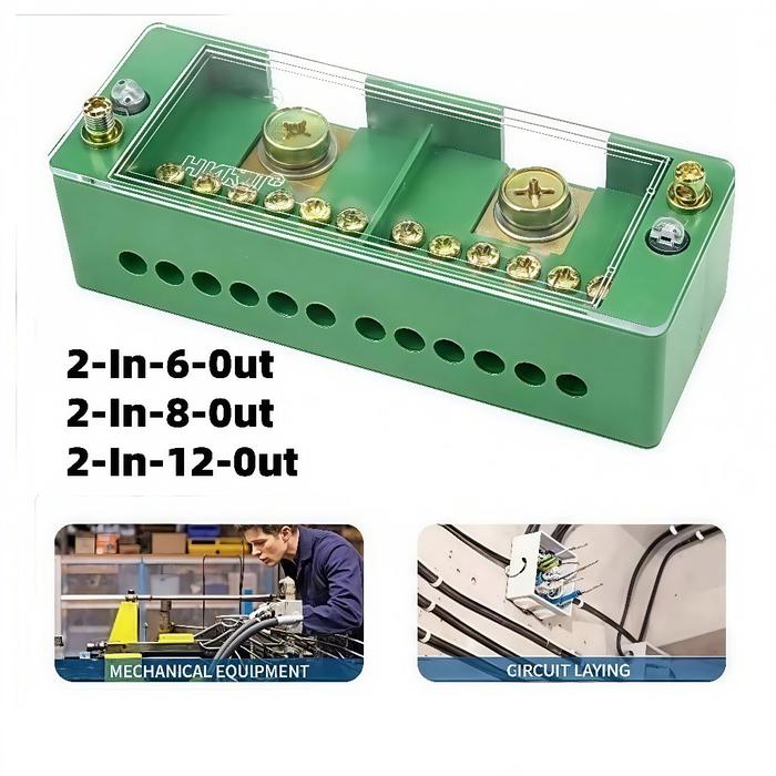 Promo Terminal Junction Box 2 IN 6/8/12 Out Konektor Kabel Tegangan ...