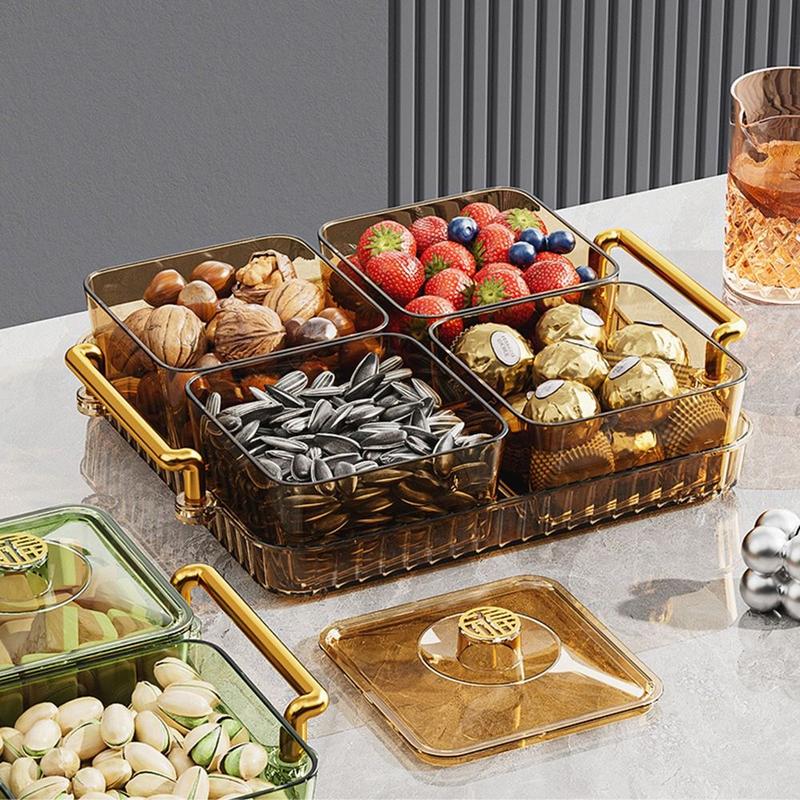 Plastic Translucent Divided Serving Dishes Modern Waterproof - TikTok ...