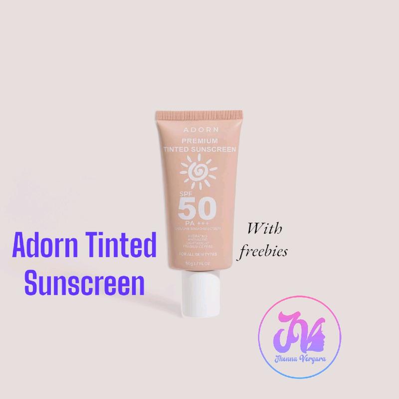 Adorn Tinted Sunscreen spf 50 PA++++ Facial Skin Repair Skincare ...