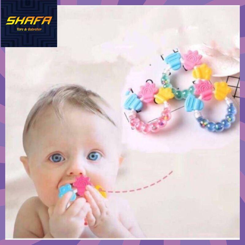 Mainan Bayi Rattle dan Teether Genggam Plastik - Shop | Tokopedia