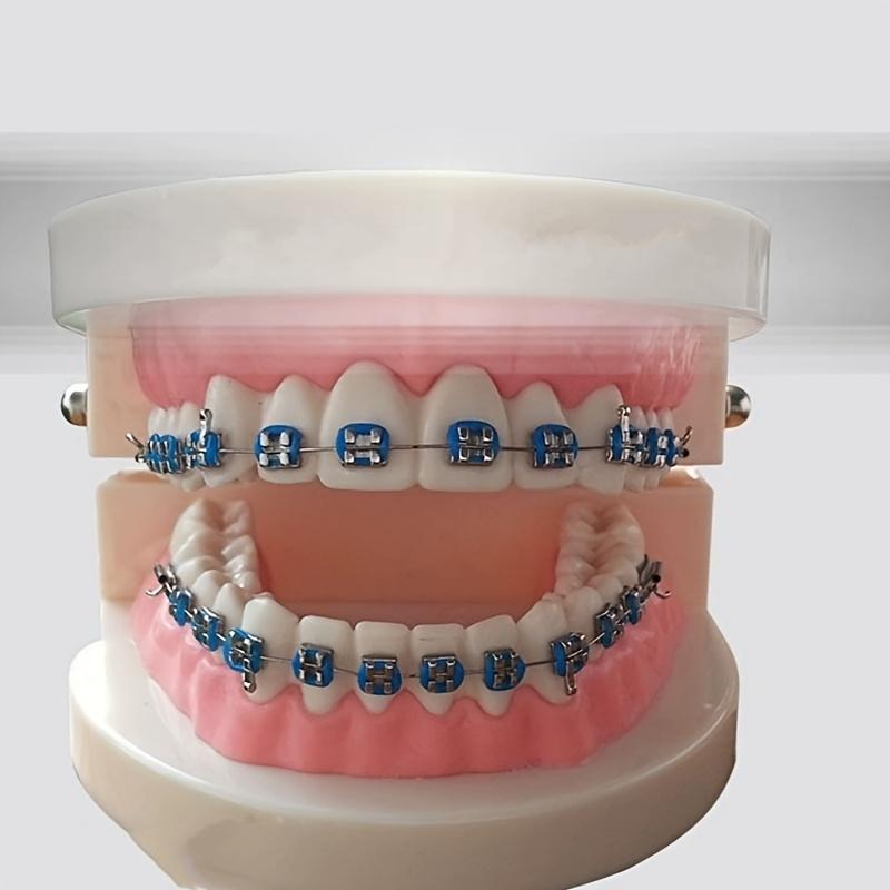 A Pair Of Stylish Metal Bracket Teeth Decorations, Temporary Colorful ...