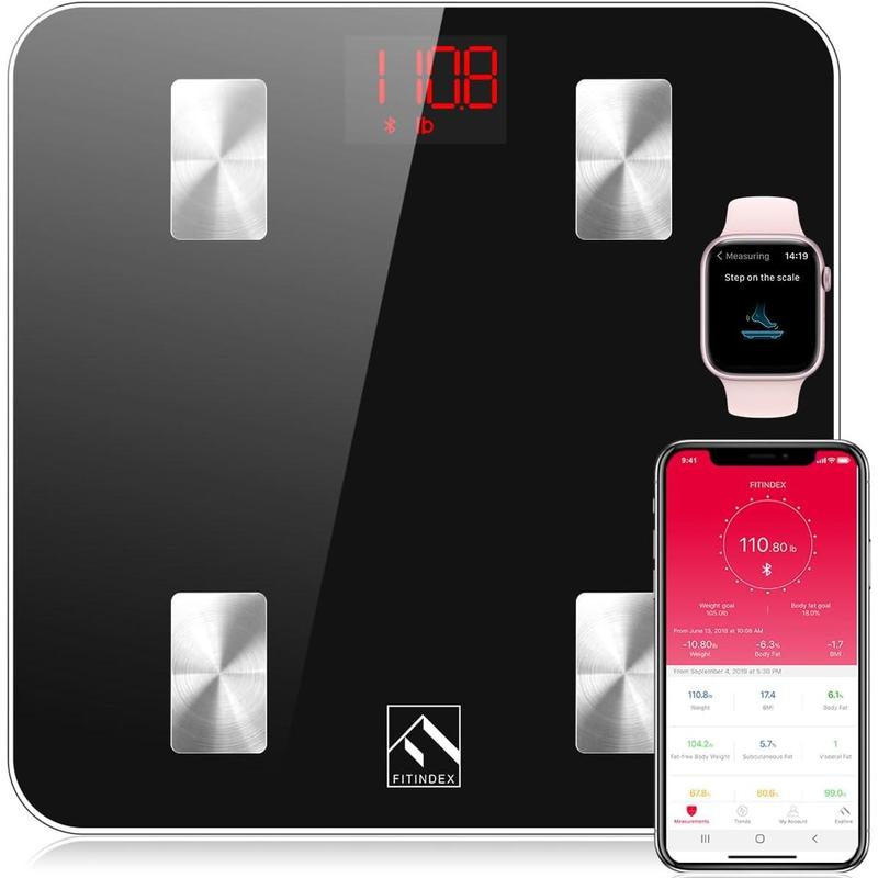 Scale with BMI, Body Fat, Muscle Mass, Smart Scale for Body Weight ...