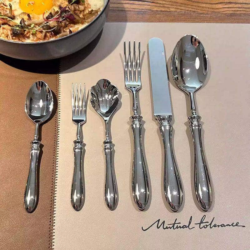 European Style Retro 304 Stainless Steel Knife Fork Spoon Cutlery ...