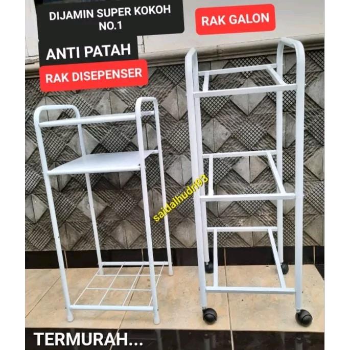 Jual PROMO RAK GALON DAN RAK DISPENSER ASLI BESI TAHAN PATAH - RAK ...