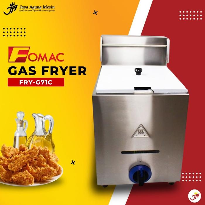 Jual FOMAC GAS DEEP FRYER FRY-G71C / DEEP FRYER 1 TUNGKU FRY G71C ...
