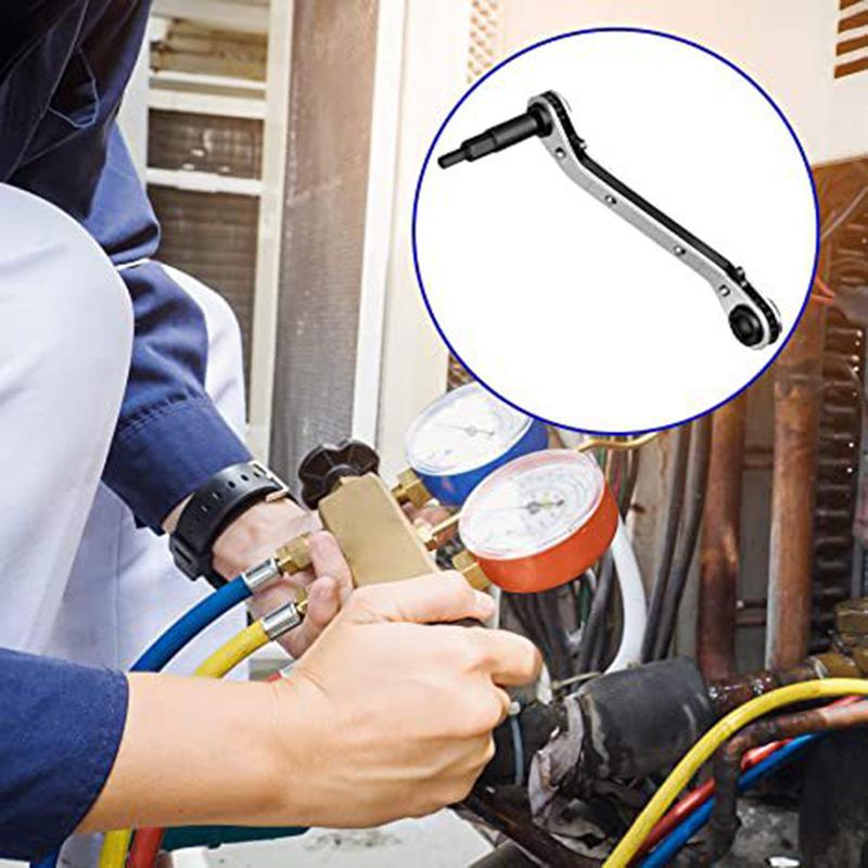 3/8” to 1/4” Ratcheting Service Wrench Air Conditioning Refrigeration ...