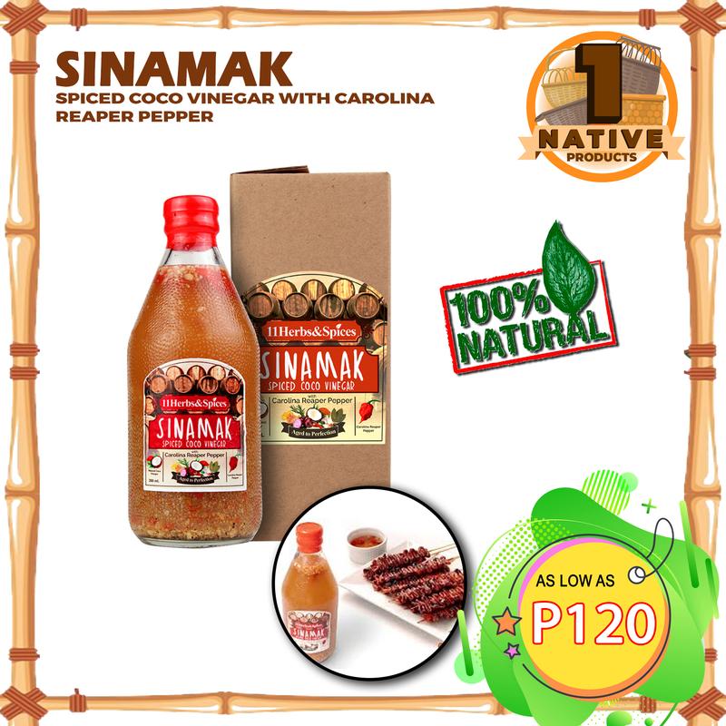 1Native Sinamak Spicy Gourmet Vinegar 350ml ( 11Herbs&Spices - TikTok ...