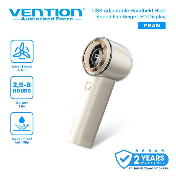 Promo Vention Kipas Mini Portable Turbo Fan 13000RPM 3000mAh Stepless ...