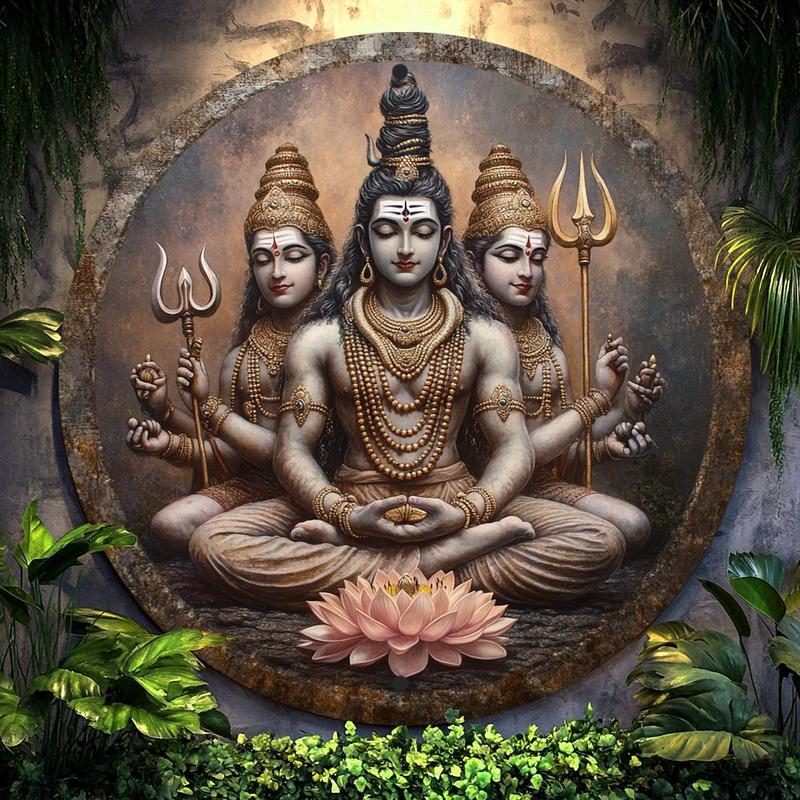 Vintage Indian Idols Aluminum Wall Sign - 20x20cm/30x30cm Round ...