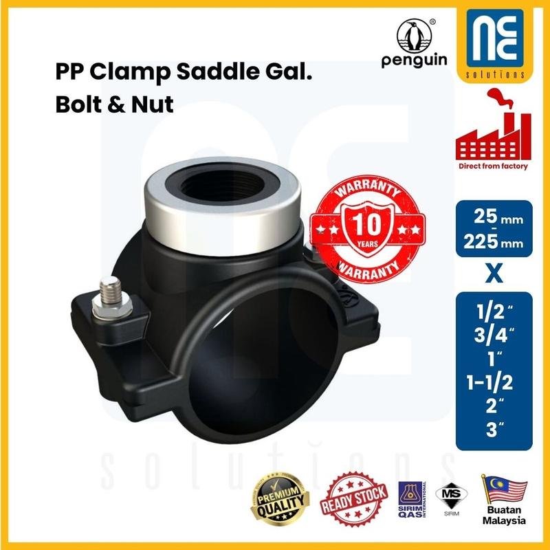 Penguin Sambungan Paip HDPE Sambungan Paip Air 25mm - 180mm Clamp ...