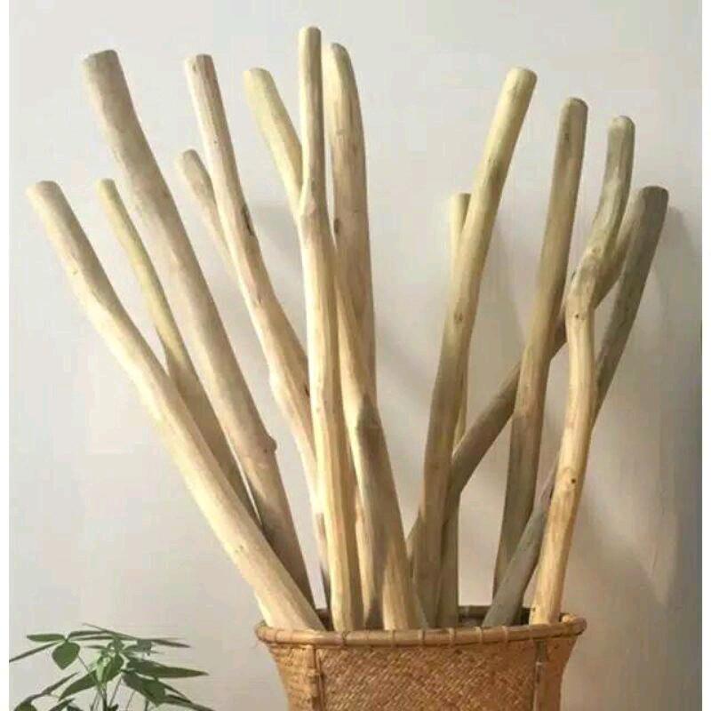 Kayu Ranting Jati Macrame Diameter 2-3 cm - Kwalitas Halus dan Kering ...
