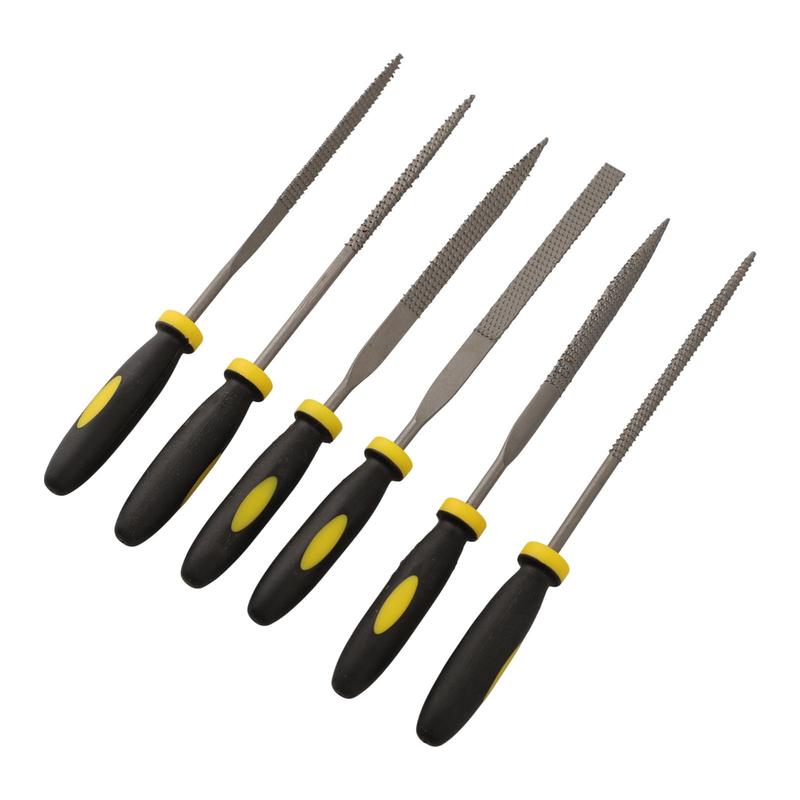 6Pcs 140mm Mini Metal Filing Rasp Needle File Wood Tools Han - TikTok ...
