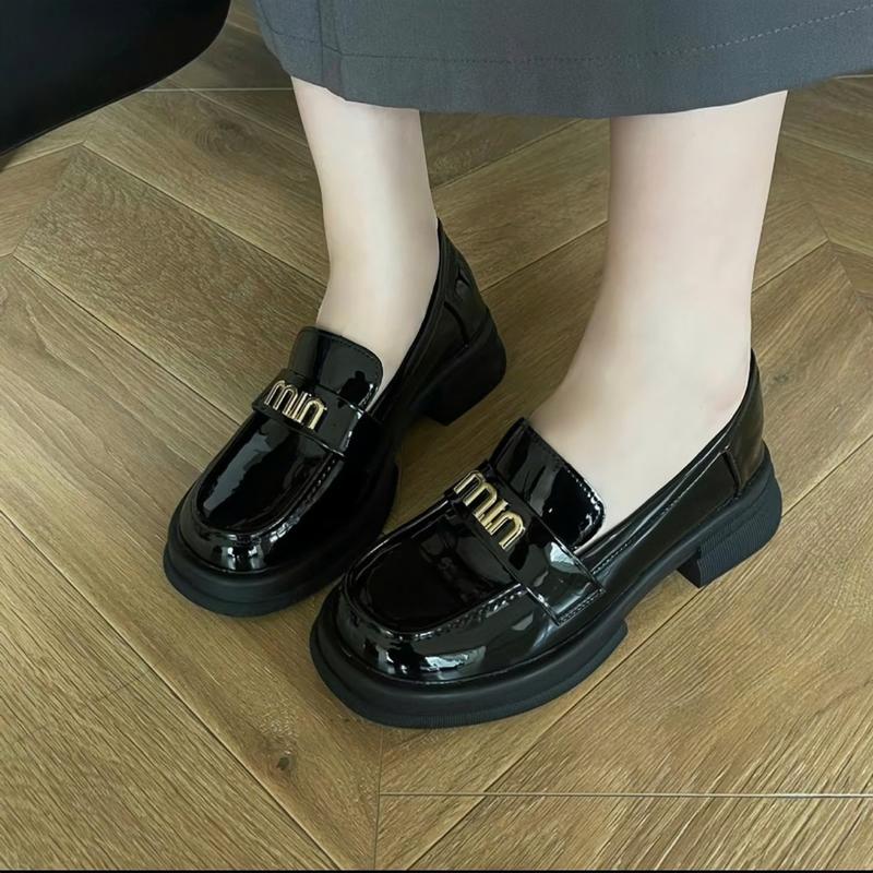 GD64 Giày đóc nữ chữ MInn đế cao 5cm siêu nhẹ tôn dáng da bóng - TikTok ...