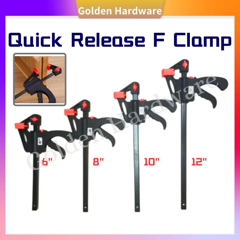 Quick Release F Clamp / Woodworking Clamp / Pengepit Kayu / Size ...