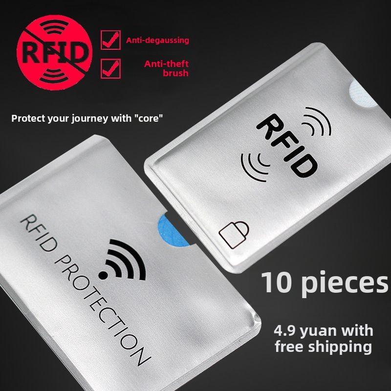 Lengan Kad Anti-Magnet, untuk Kad Bank, Perisai Kad Magnetik, Lengan ...
