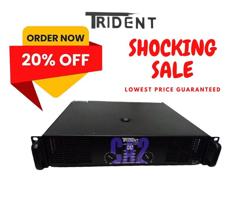 Trident CA-2 Powered Amplifier with 250Watts - TikTok Shop Philippines