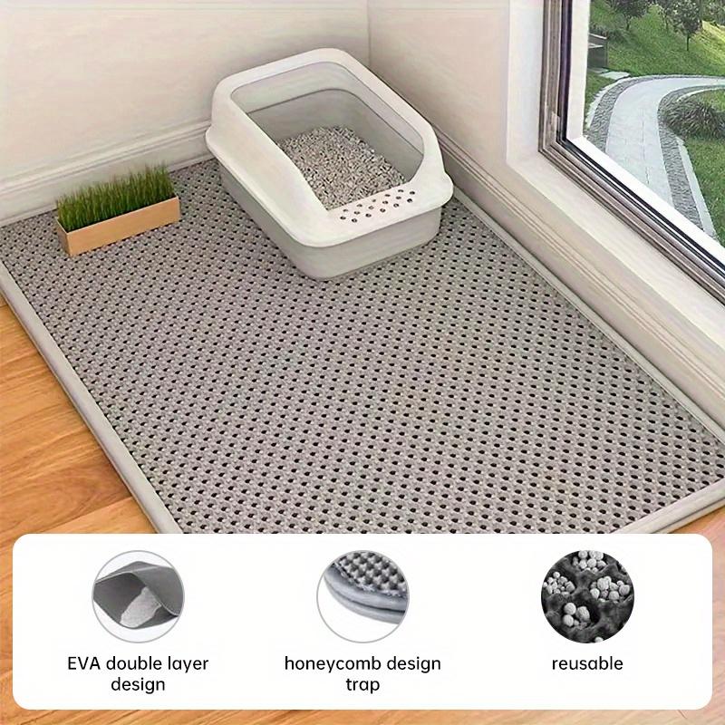 Extra Large Honeycomb Cat Litter Mat - Waterproof, Easy to Clean, Odor ...