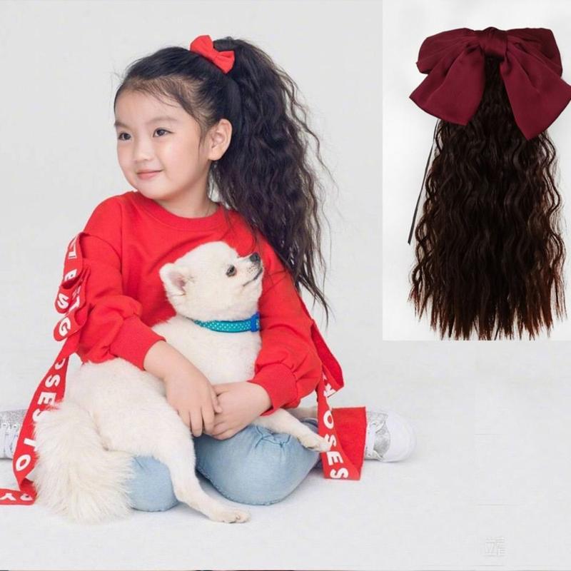 Rambut palsu parti panjang Alamiah untuk kanak-kanak, hiasan - TikTok ...