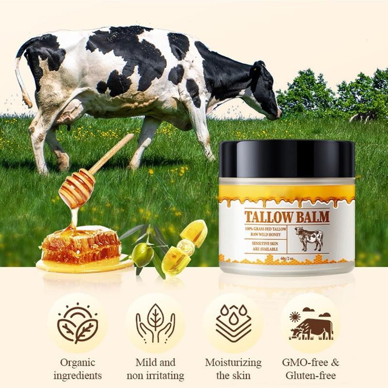 Cosmetics Beef Tallow Balm Raw Wild Honey Face Cream Natural - TikTok ...