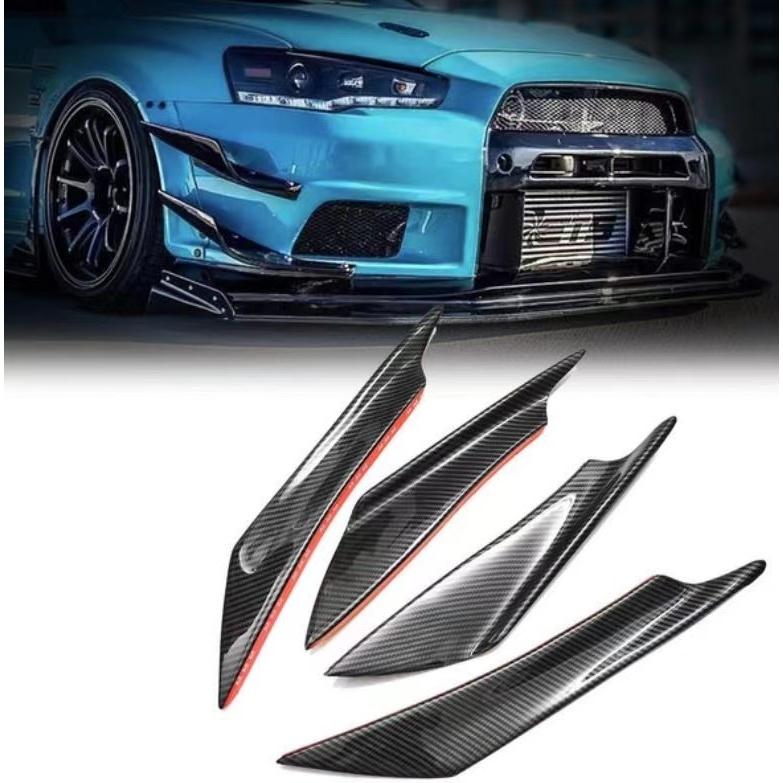 4PCs car body spoiler front bumper lip splitter fins trim MYVI - TikTok ...