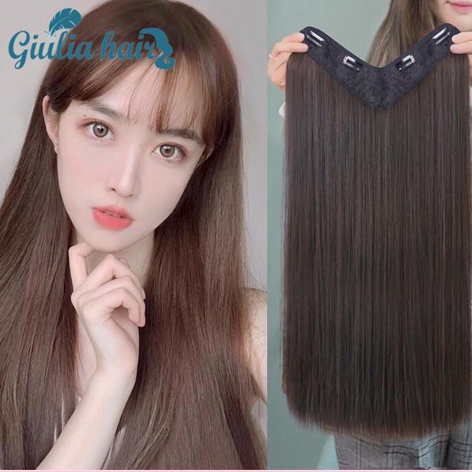 Giulia Wig Female Long Straight Hair One Piece Invisible Seamless ...