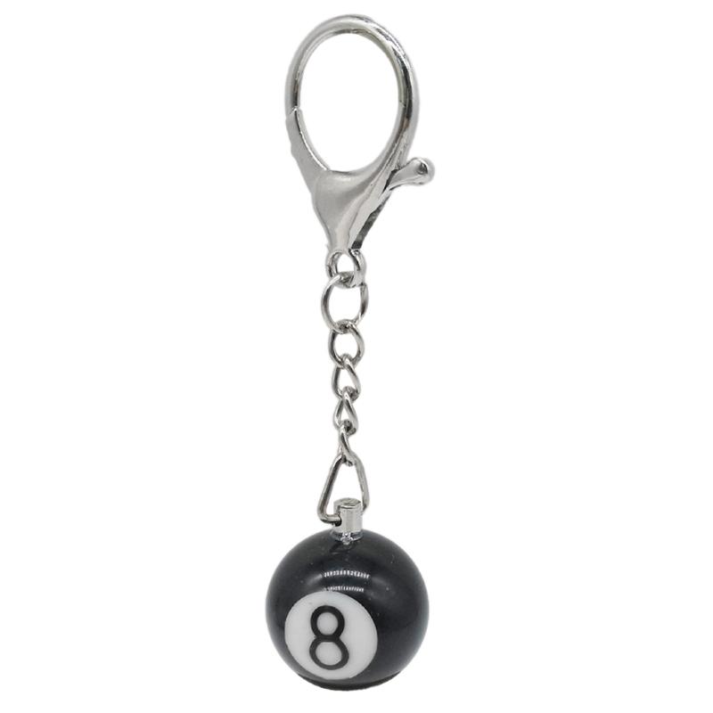 HEHU Black NO.8 Billiards Keyring Billiards Gift Black 8 Keyring ...