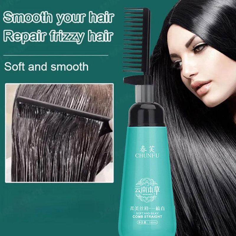 180ml Comb Straight Hair Softener Straightening Cream Hair Hair ...