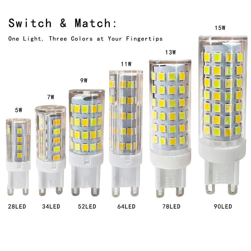 Mini G9 Led Corn Bulb No Flicker 28/34/52/64/78/90leds Decorative ...