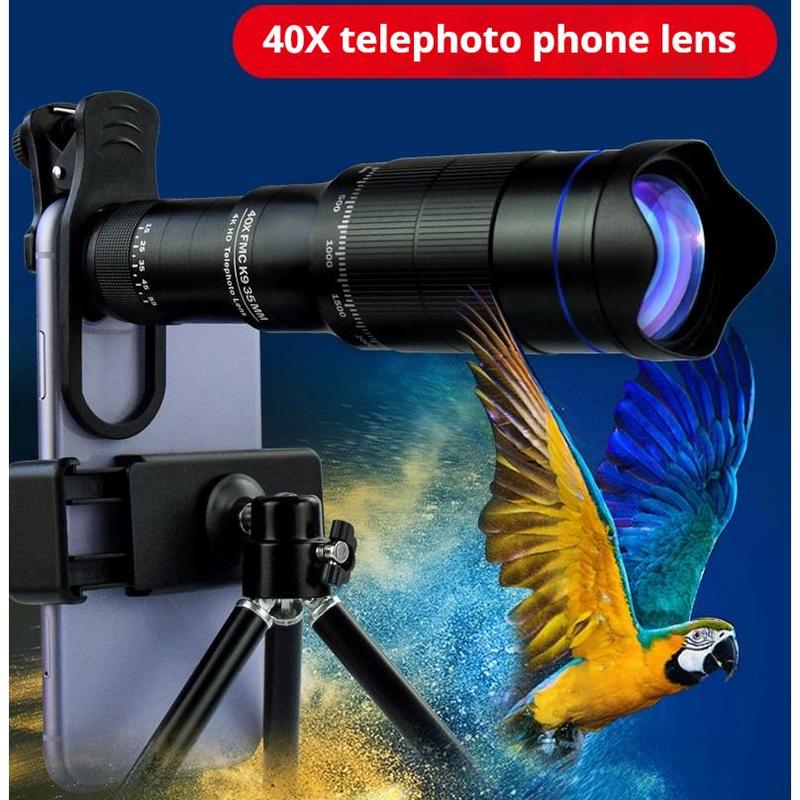 Kanta Telefoto Telefon Bimbit, Set 40x, Kamera dan Video Definisi ...