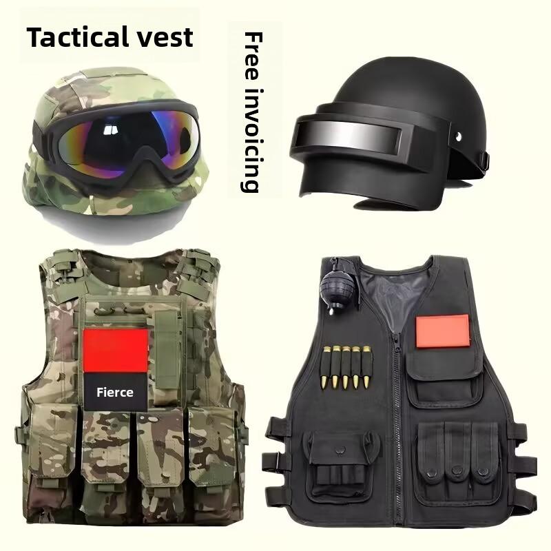 Children's Tactical Vest Multi-Functional Camouflage Combat Vest CS ...