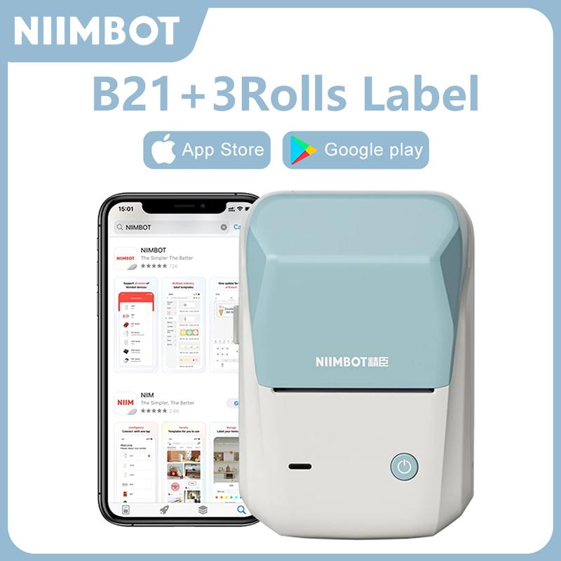 Niimbot B1 Mini Portable Thermal Label Maker Sticker Printer - TikTok ...