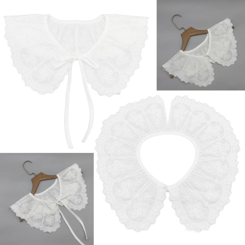YIG8 Elegant Detachable Collar Universal Fake Lace Shawl Wra - TikTok ...