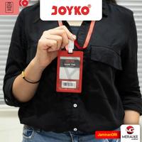 Jual JOYKO Name Tag / Gantungan Kartu Nama Vertical NT-53 Merah - Warna ...