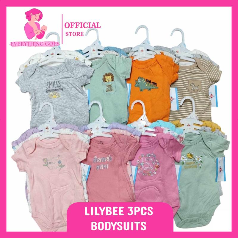 NEW ARRIVAL Lilybee 3pcs Baby Bodysuits in a Set - TikTok Shop Philippines