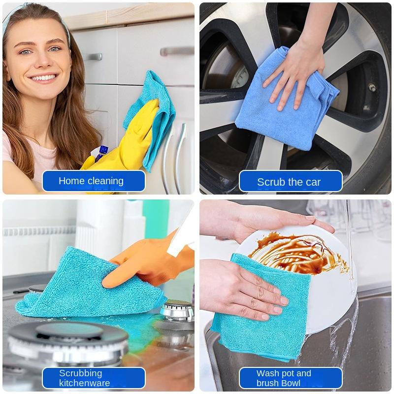 Rags household dish cloths kitchen cleaning thick dish towel - TikTok ...