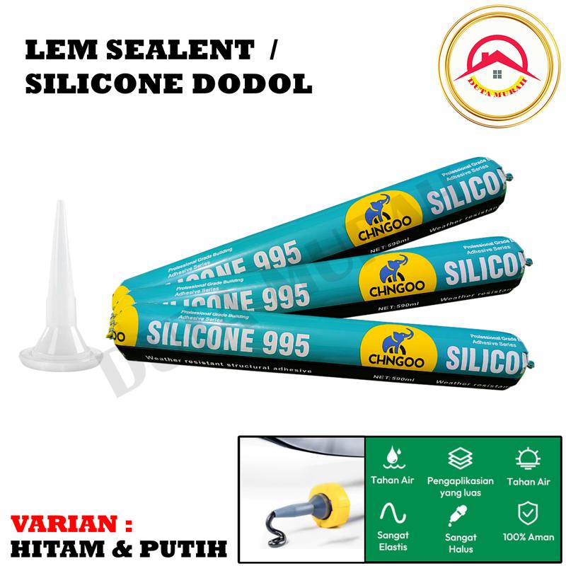 Lem Silicone 995 Kaca Jendela Tahan Air Lem Netral Silikon Sosis - Shop ...