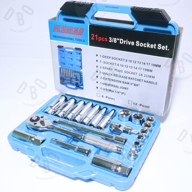Original Flyman Socket Wrench Set 21 Pcs. 3/8" Drive (6 Point) - TikTok ...
