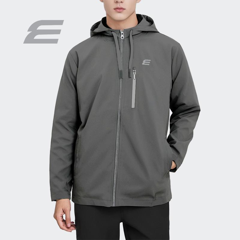 ELGINI E16162 Windbreaker dengan Poket Zip Dada 3XL-6XL | Hooded ...