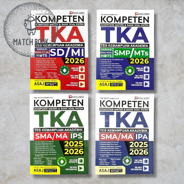 BUKU KOMPETEN TKA SD, SMP, SMA IPA/IPS 2026 - Shop | Tokopedia