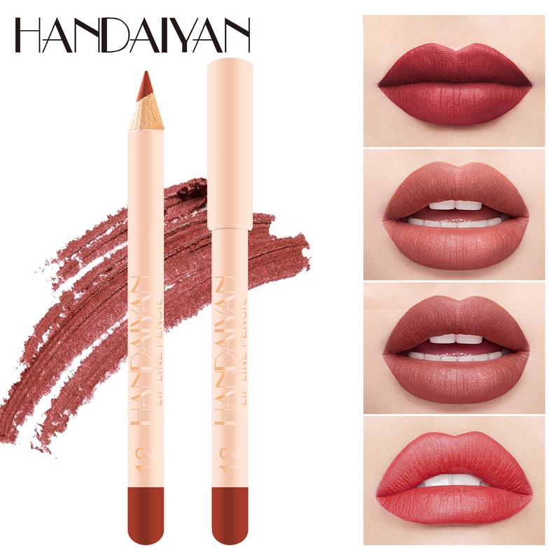 Cross border 12 piece matte lipliner set handaiyan velour color ...