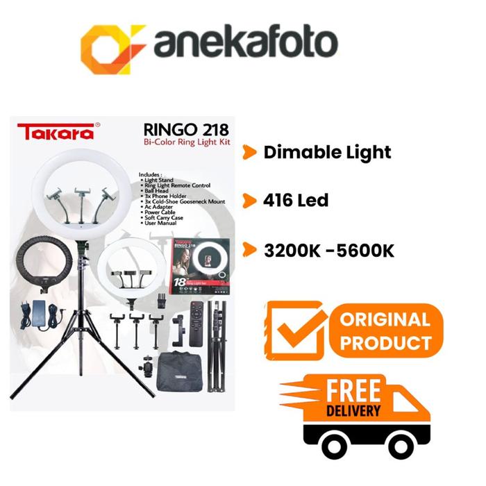 Promo Takara Ringo 218 Bi Color Ring Light Kit 18 Inch Black Cicil 0% ...