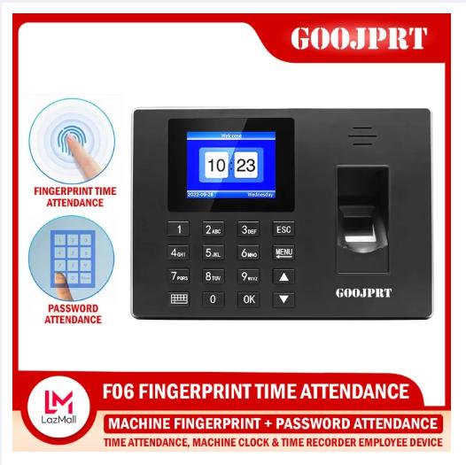GOOJPRT F06 Biometric Attendance System, Fingerprint, USB Reader ...