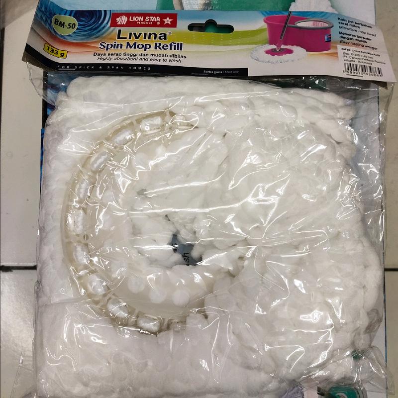 REFILL PEL LIVINA SPIN MOP LION STAR BM 50 - REFIL KAIN PEL LION - Shop ...