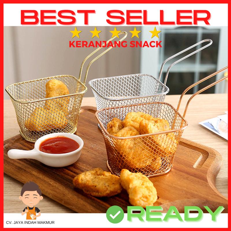 Keranjang Holder Kentang Goreng Mini Bahan Stainless Steel Saringan ...
