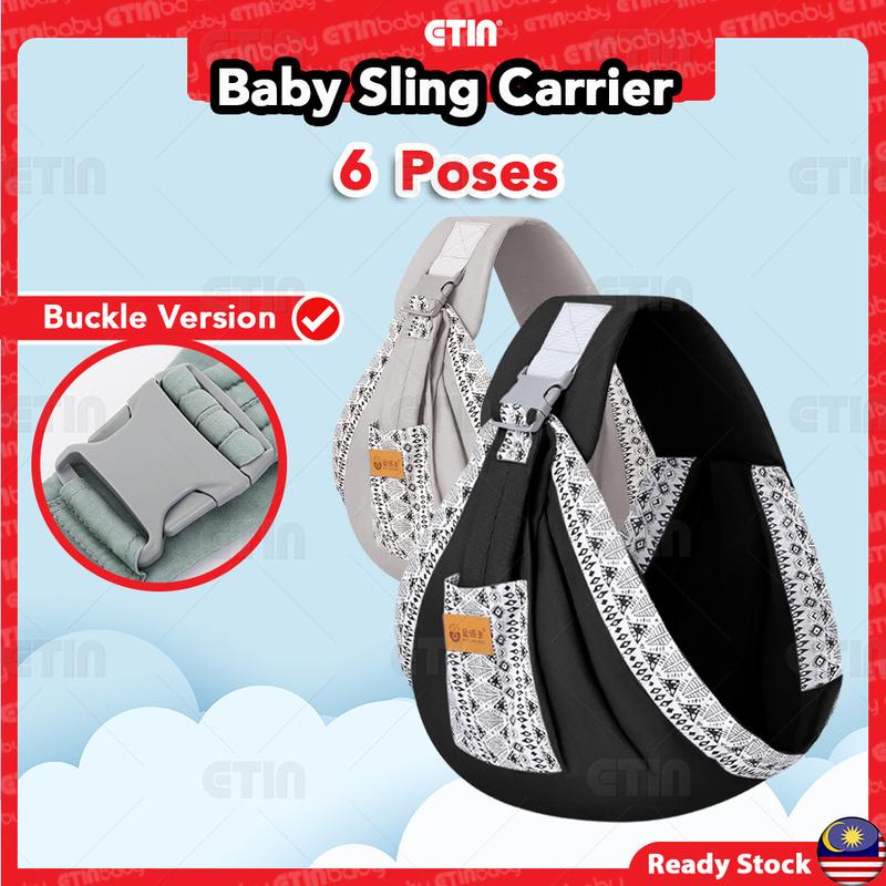 Baby Sling Carrier 6 Positions Soft Cotton Ergonomic Newborn - TikTok ...